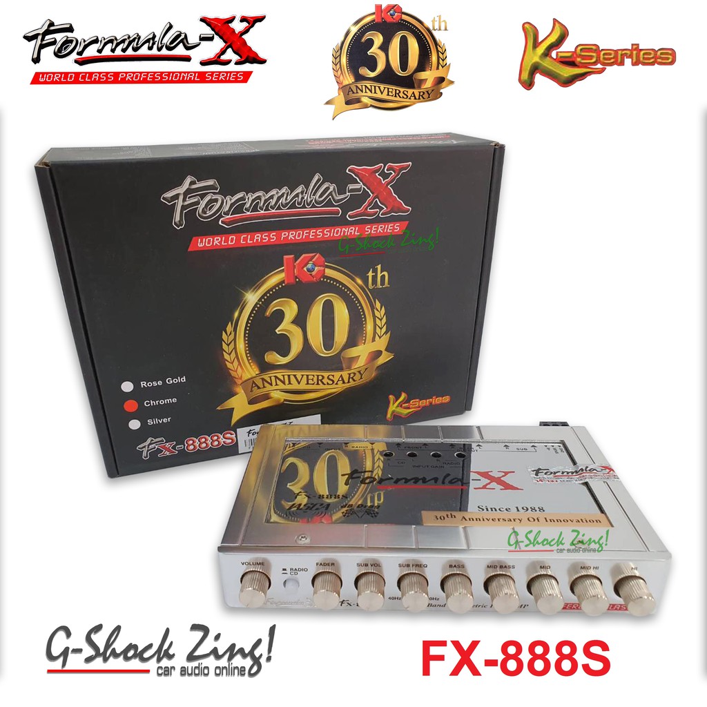 Formula-X เครื่องเสียงรถยนต์/ปรีแอมป์ 5แบน-Formula-x-รุ่น-fx-888s สี ...
