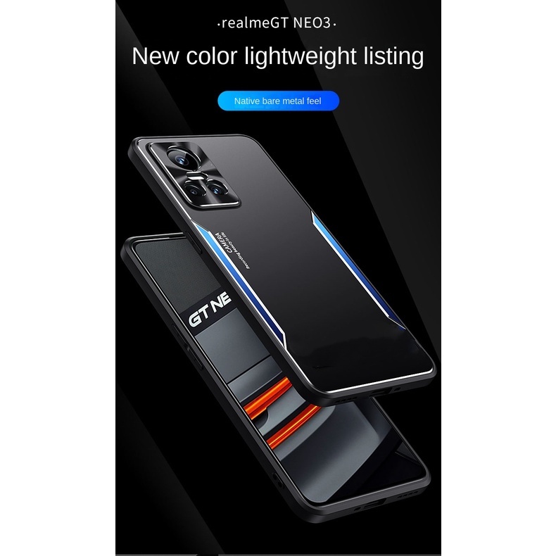Yjd เคส Realme GT NEO3 อลูมิเนียม โลหะ กันกระแทก เคสโทรศัพท์ | Shopee Thailand