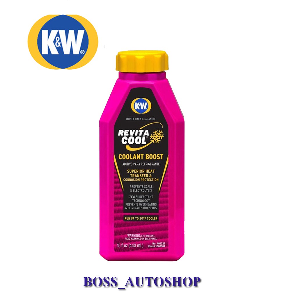 K&W Revita Cool Coolant Boost หัวเชื้อลดความร้อน และป้องกันสนิมระบบหม้อ ...