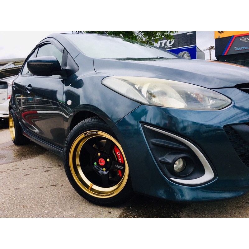 ล้อแท้ Cosmis XT-005R ขอบ15 สีดำไดร์ทอง | Shopee Thailand