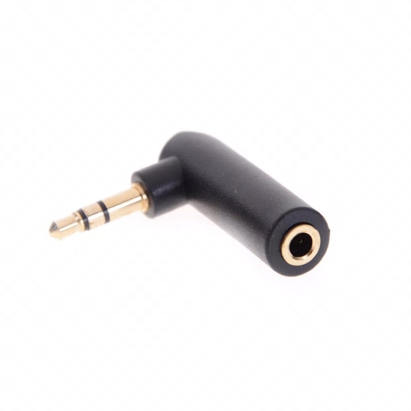 Stereo 3.5mm L adapter TSR ผู้ เมีย หัวงอ สะดวกพื้นที่เสียบ กันสายหัก 3 ...