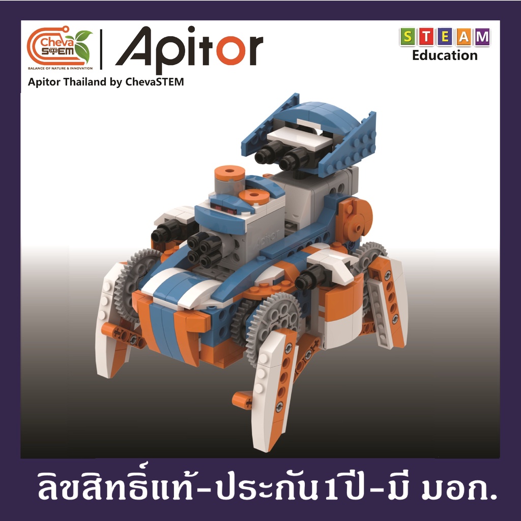 APITOR ROBOT-X(Monster) Coding Kit ตัวต่อเลโก้ หุ่นยนต์โรบอท หุ่นยนต์ ...