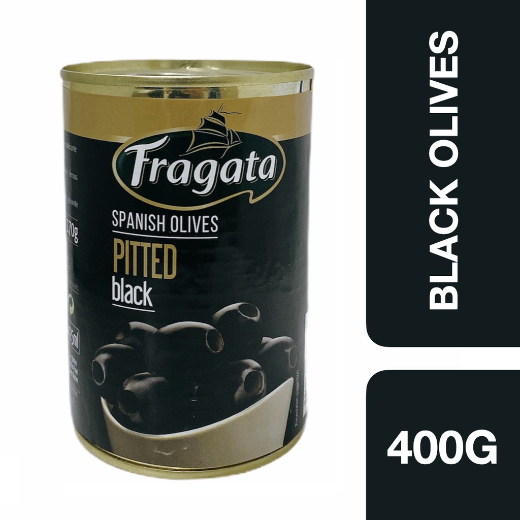 Fragata Pitted Spanish Black Olives 400g ++ ฟรากาตา มะกอกดำชนิดไม่มีเมล็ด 400 กรัม | Shopee Thailand