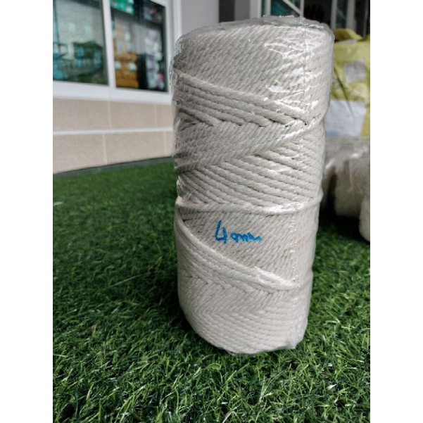 เชือกคอตตอน 1,2,3,4,มม.500กรัมรวมแกนcotton1,2,3,4,mm | Shopee Thailand