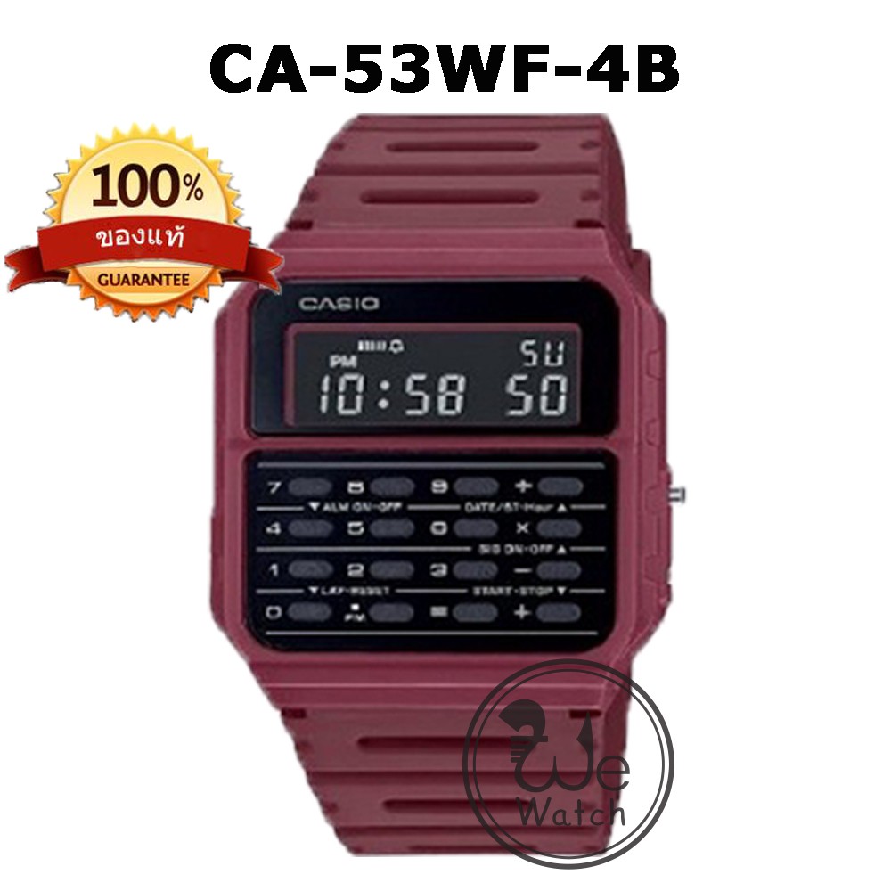 CASIO ของแท้ รุ่น CA-500 CA-53W CA-53WF นาฬิกาชาย DATA BANK มีเครื่อง ...