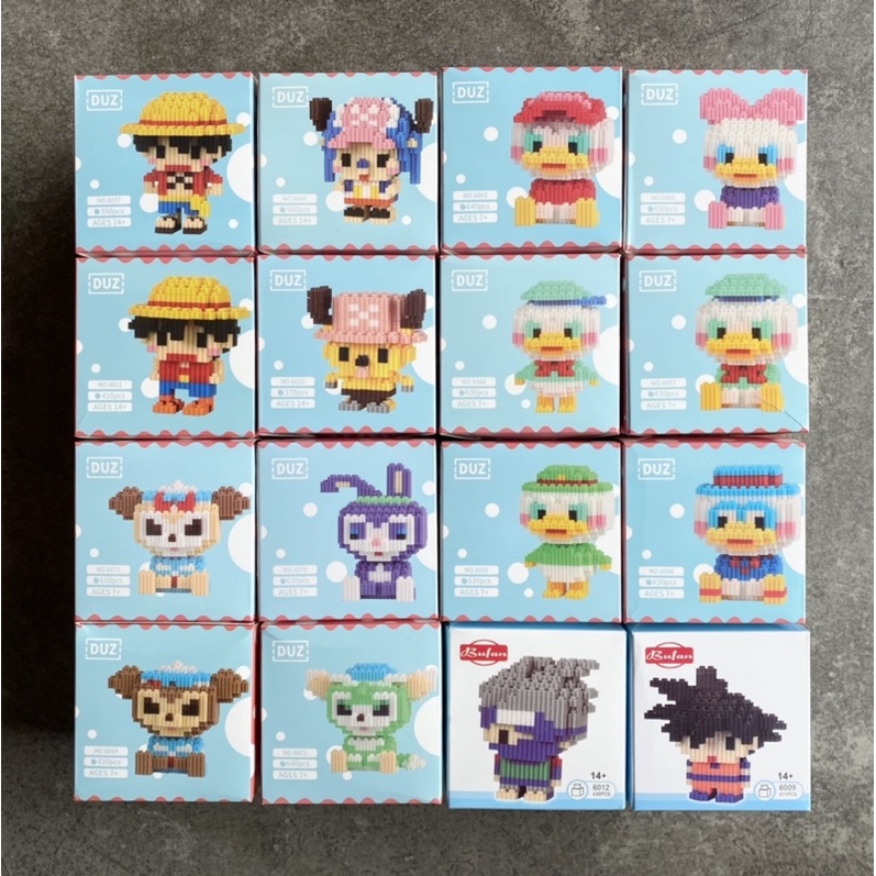 ตัวต่อแบบเฟืองขนาดใหญ่ 16 แบบ DUZ 6009,6010,6011,6012,6037,6045,6063,6064,6065,6066,6067,6068 ...