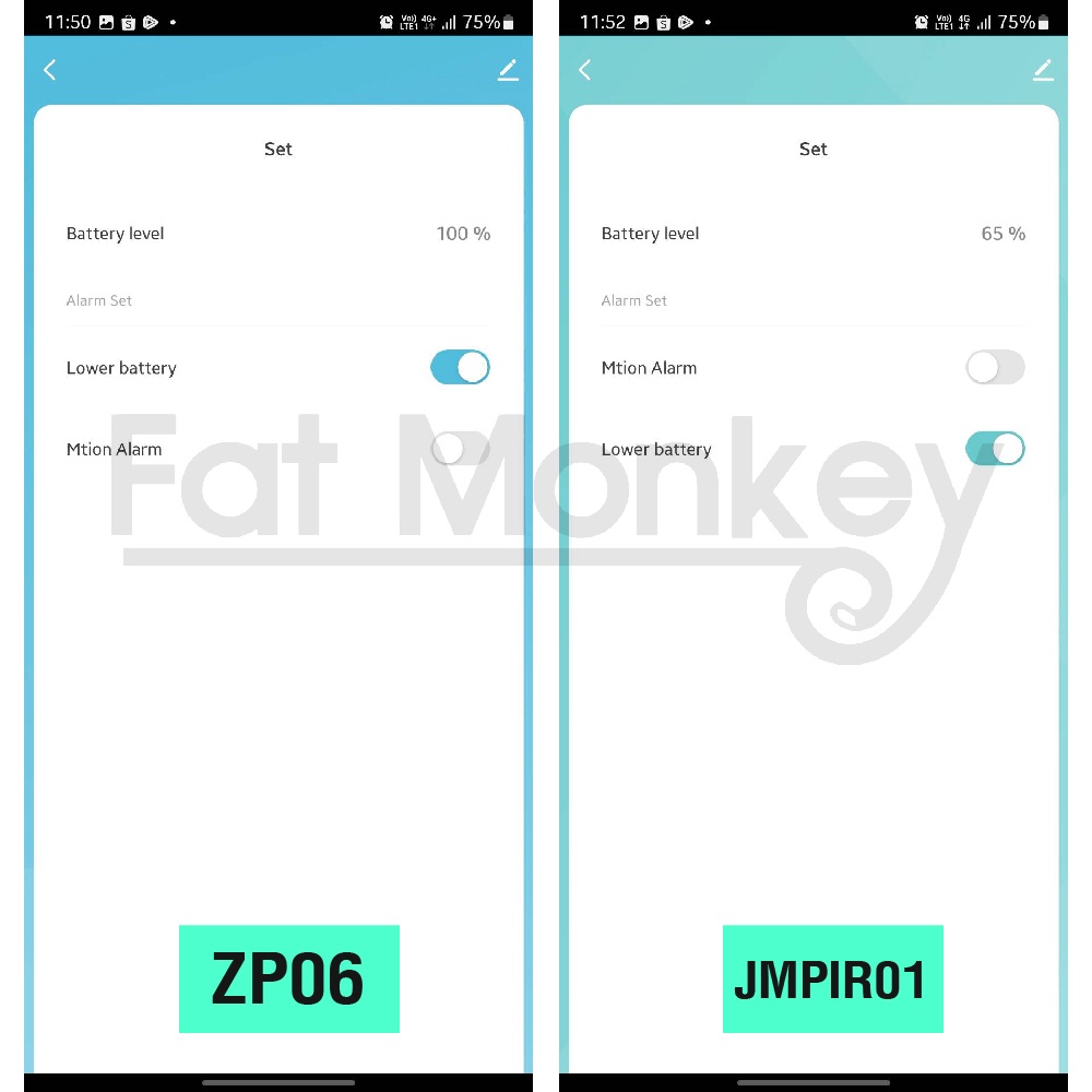 Tuya Zigbee PIR Motion Sensor รุ่น ZP01, ZP06, ZP08 JMPIR01 เซ็นเซอร์ ...
