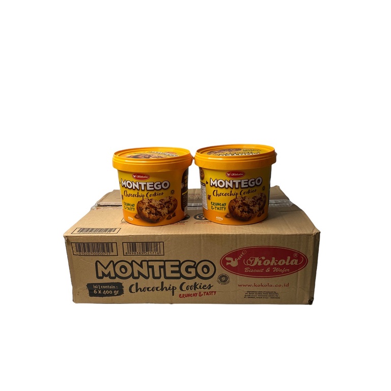 CHOCOCHIP COOKIES MONTEGO,คุกกี้ซ็อกโกแลตชิพ Yellow Bugget 400g 1ลัง ...