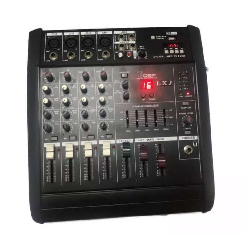 LXJ เพาเวอร์มิกเซอร์ ขยายเสียง500วัตต์ 4CH BLUETOOTH USB/SD CARD EFFECT ...