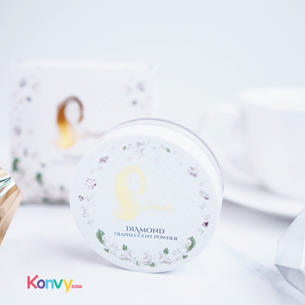 Chaonang Diamond Translucent Powder 6.5g แป้งฝุ่นเนื้อละเอียด บางเบา คุมมัน. | Shopee Thailand