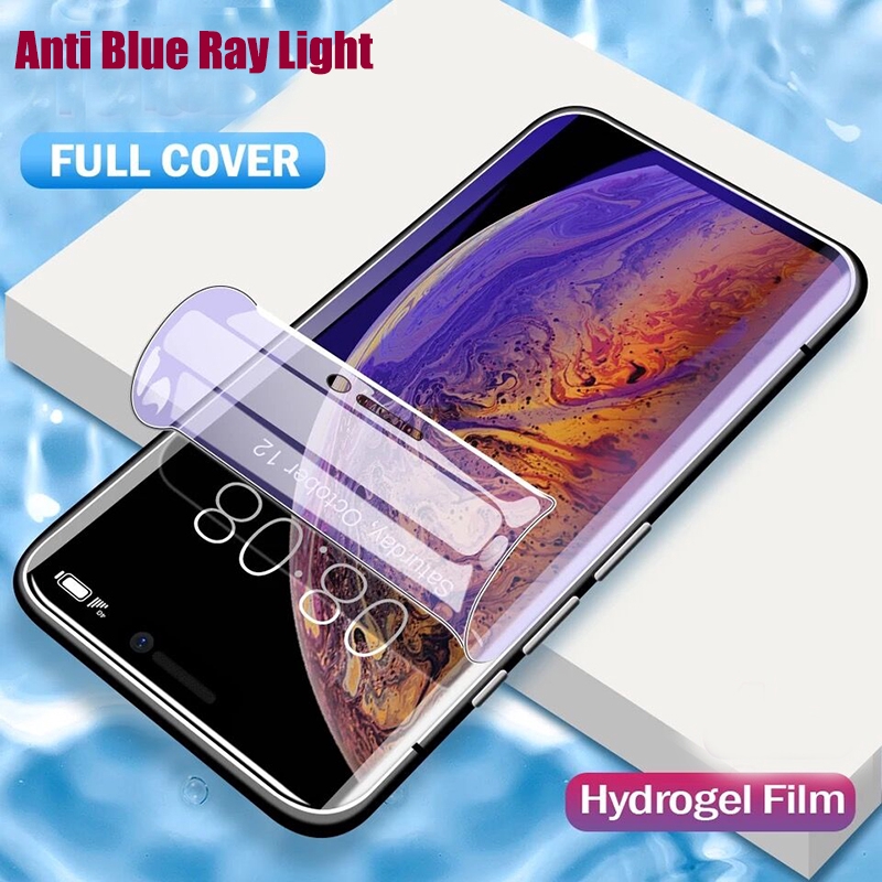 Anti Bluelight Full Cover Hydrogel Film iPhone SE 2020 iPhone 11 Pro Max XR XS Max 6 6S 7 8 Plus ...