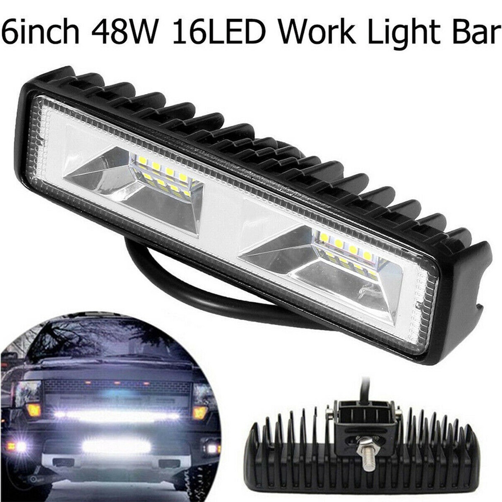 48w 16 light 6500K Car Led Work Light Fog Lights SUV Flood Beam Work ...