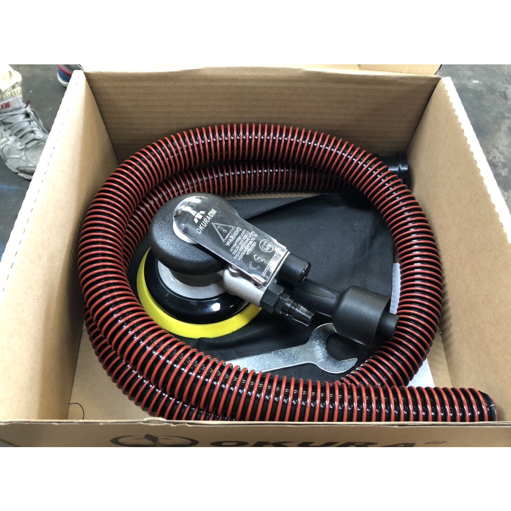 🔥โค้ดINC3LEL3ลด30฿เครื่องขัดกระดาษทรายลม 5" หรือ 6" Air Sander ยี่ห้อ Okura รุ่น OK-6S-3M ...