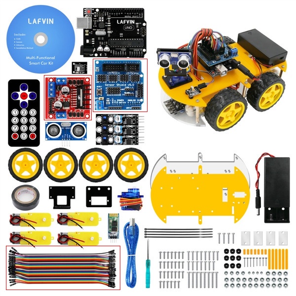 [Ready Stock] LAFVIN Smart Robot Car Kit Set for Arduino UNO R3 with ...
