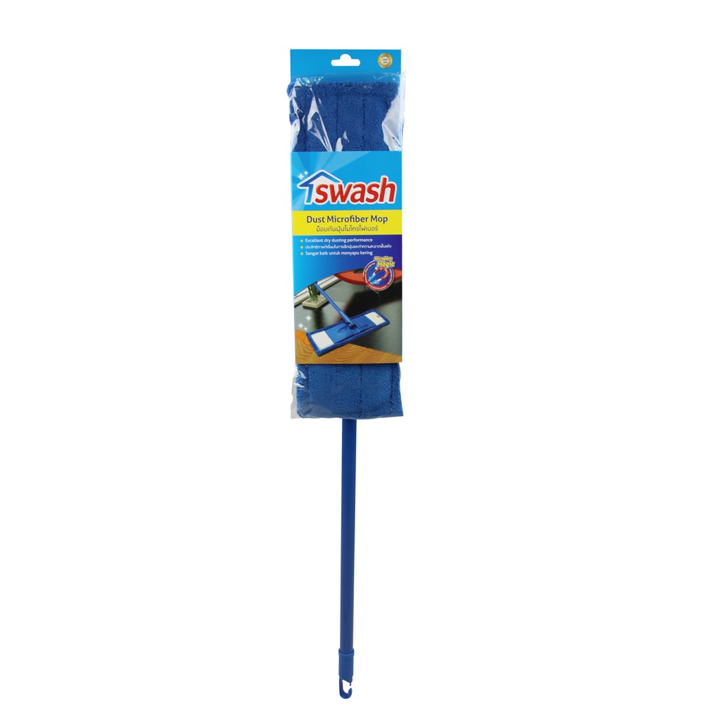 SWASH Dust Microfiber Mop สวอช ม็อบดันฝุ่นไมโครไฟเบอร์ ไม้ม็อบ ไม้ถู ...