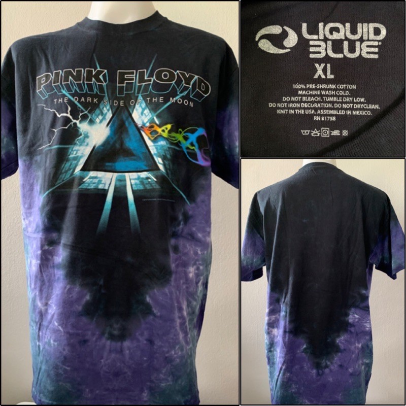 เสื้อวง Pink Floyd มัดย้อม By Liquid Blue | Shopee Thailand
