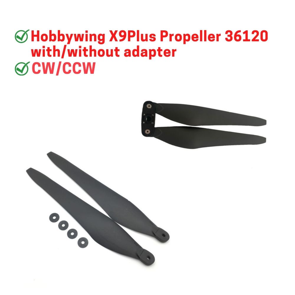 Hobbywing X9 Plus 36120/36190/OEM CW&CCW ใบพัดคาร์บอนไฟเบอร์ พร้อม/ไม่มีอะแดปเตอร์ สําหรับโดรน ...