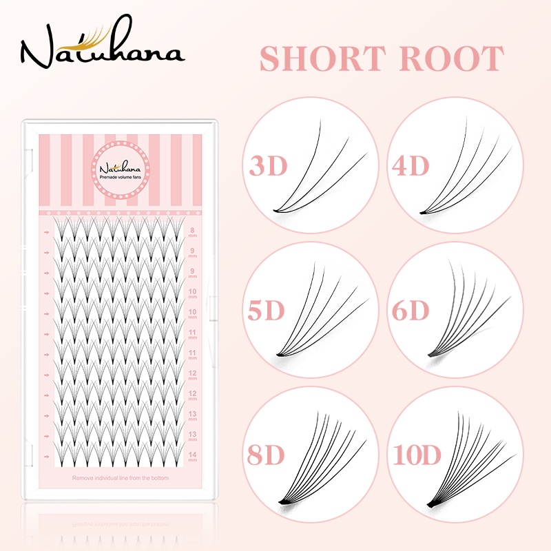 Natuhana พัดลมต่อขนตา 2D 3D 4D 5D 6D | Shopee Thailand