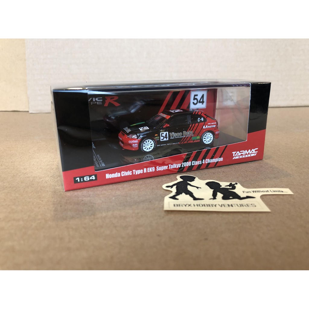 Tarmac Works Hobby64 Honda Civic Type R EK9 Advan Livery Super Taikyu ...