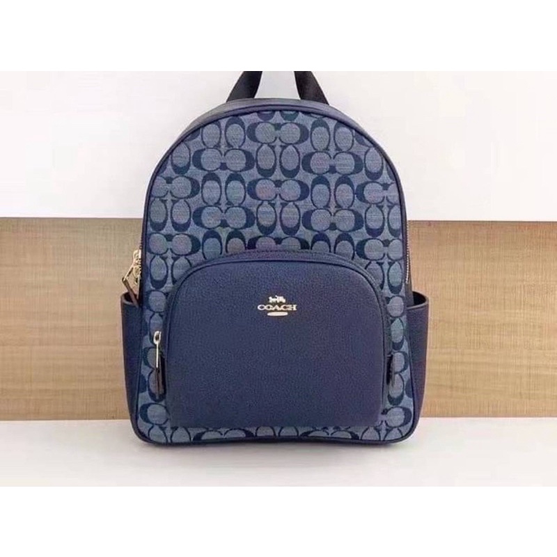 Coach Denim Court Backpack | Shopee Thailand