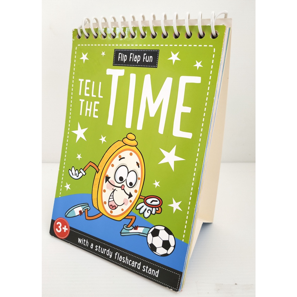 Flip Flap Fun Telling the Time แผ่นกระดานแบบปฏิทินตั้งโต๊ะ ฝึกเด็กให้ ...
