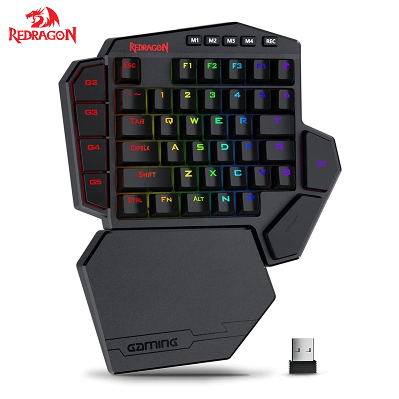 Redragon K585 DITI Wireless One-Handed Mechanical Keyboard 42 Keys 2 ...