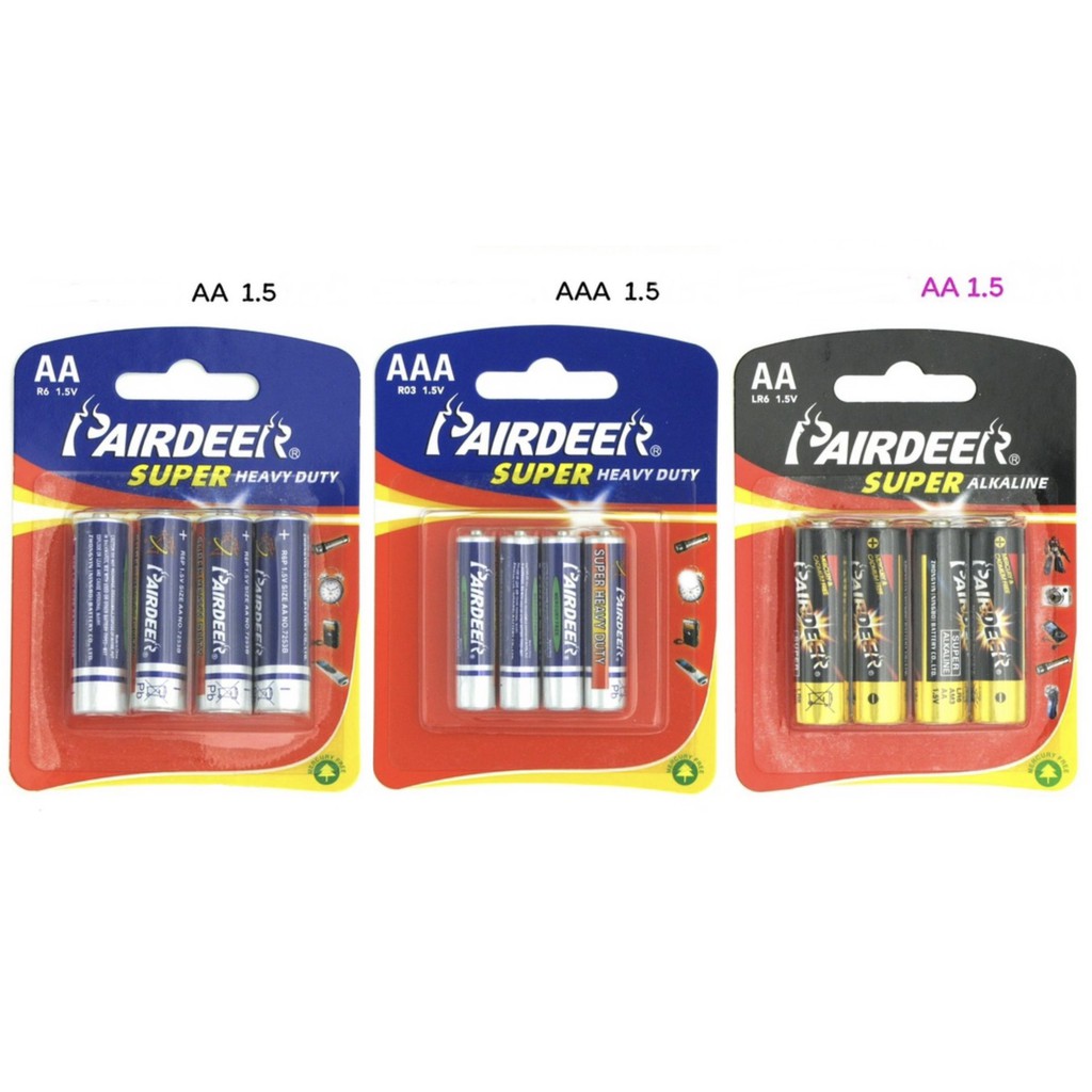 แบตเตอรี่ ถ่าน2A 3A 2A ALKALINE ถ่านไฟฉาย ถ่านรีโมท์ | Shopee Thailand