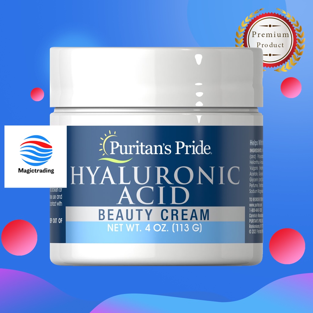 Puritan's Pride Hyaluronic Acid Beauty Cream / 4 oz. | Shopee Thailand