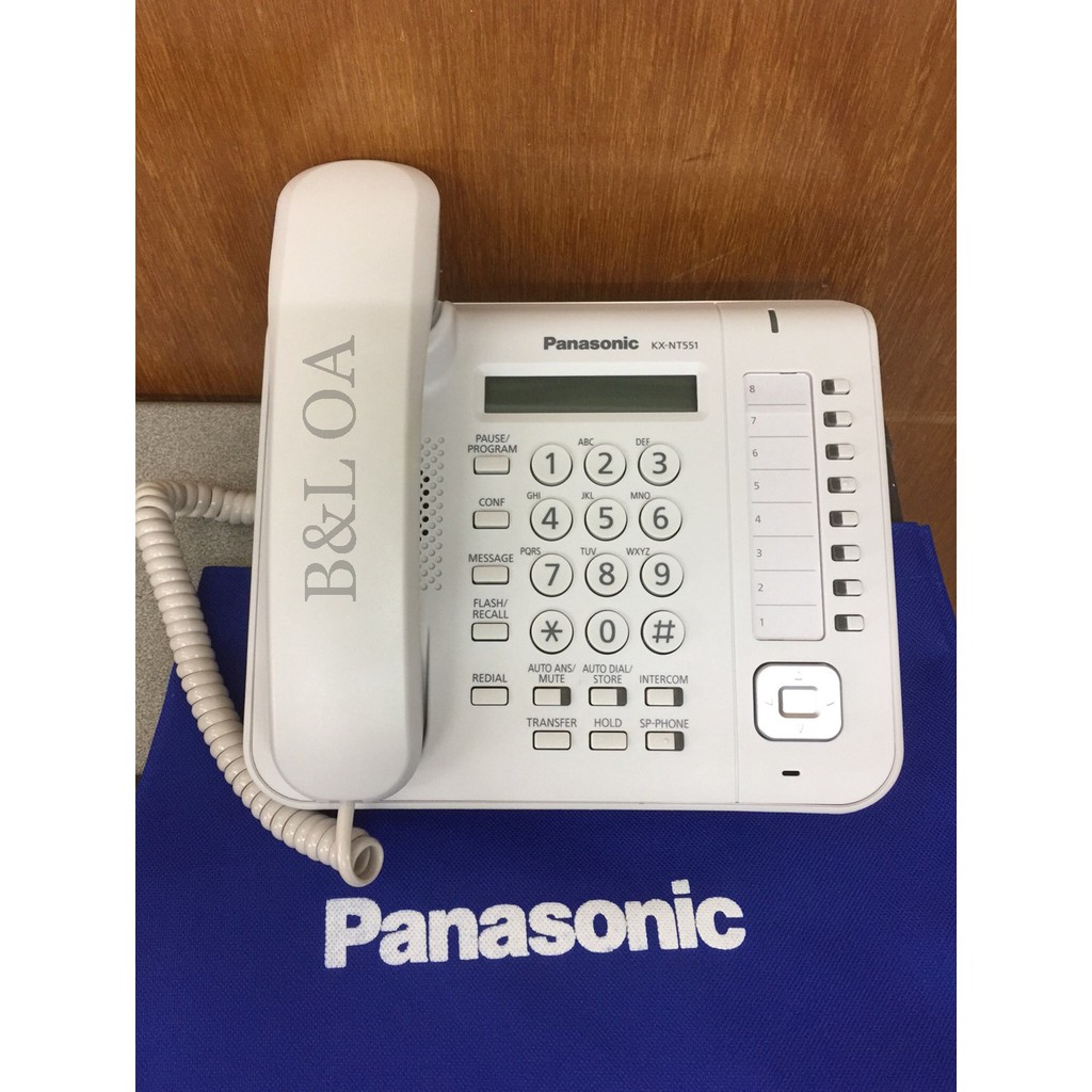Panasonic IP Phone KX-NT551 (PoE) 8 keypads POE Gigabit (8 ปุ่ม ...