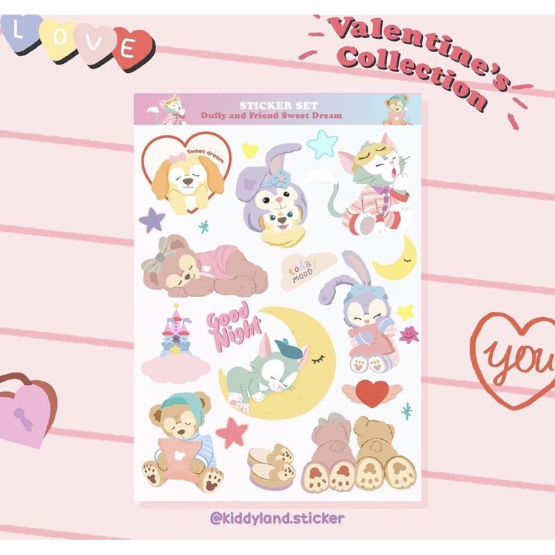 DUFFY AND FRIENDS SWEET DREAM STICKER A6 | Shopee Thailand