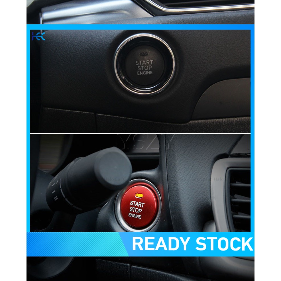 Car Engine Push Start Stop Engine Button Cover for Most car Perodua ...