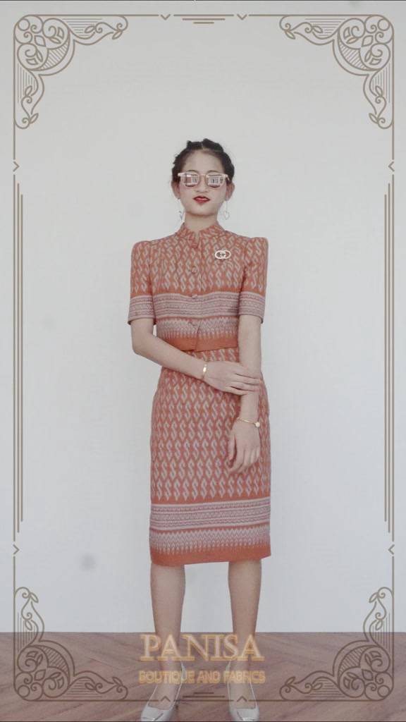แบรนด์ panisa ชุดทำงานผ้าไทย | Shopee Thailand
