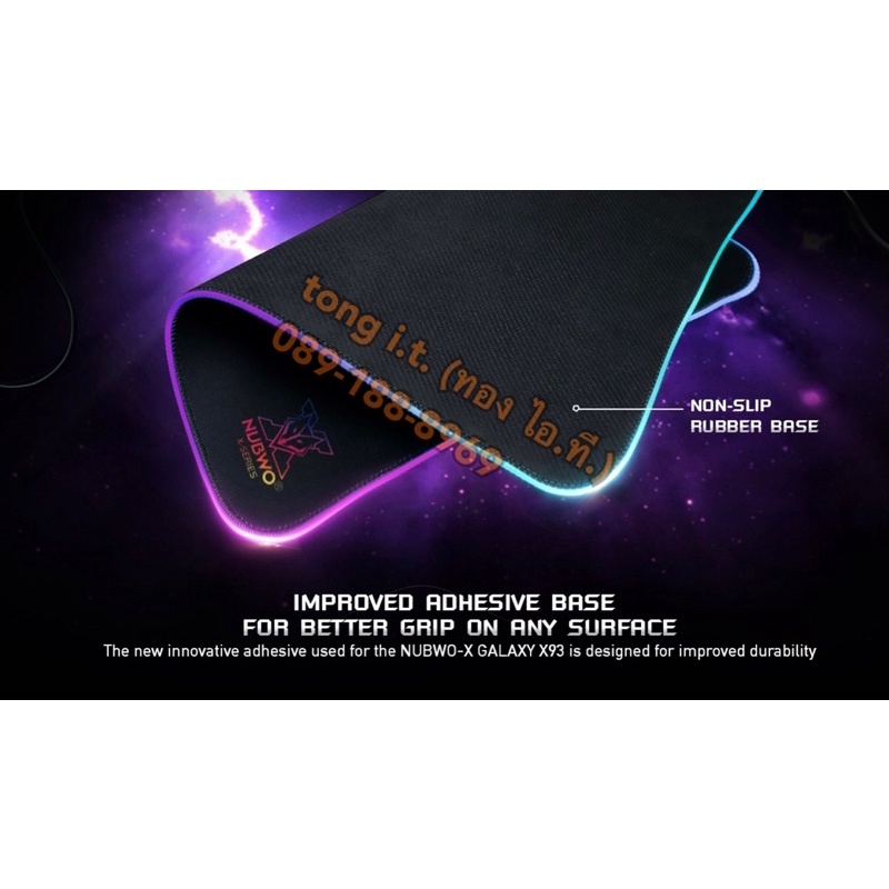 แผ่นรองเมาส์แบบยาว มีไฟ RGB Numwo X GALAXY X93 XL | Shopee Thailand