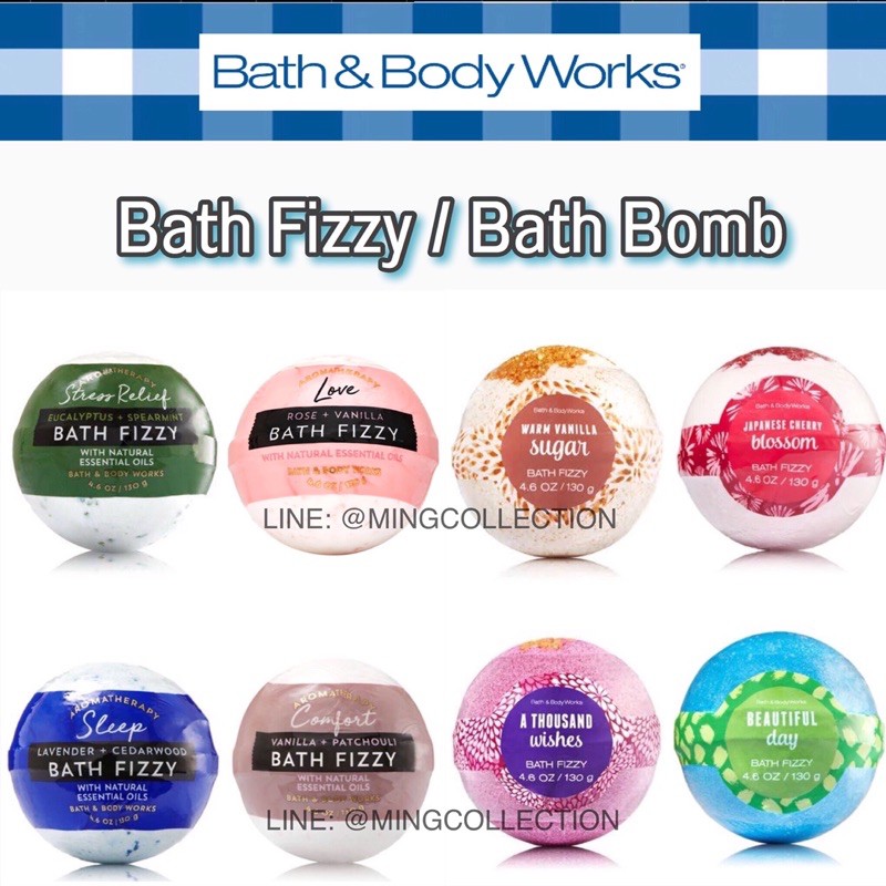 Bath Fizzy Bath Bomb แช่อ่างอาบน้ำ Bath and Body Works | Shopee Thailand