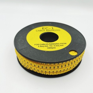 EC-1 CABLE MARKER (2.5mm²)0-9,A-Z วายส์มาร์เกอร์,เคเบิลมาร์คเกอร์ ...