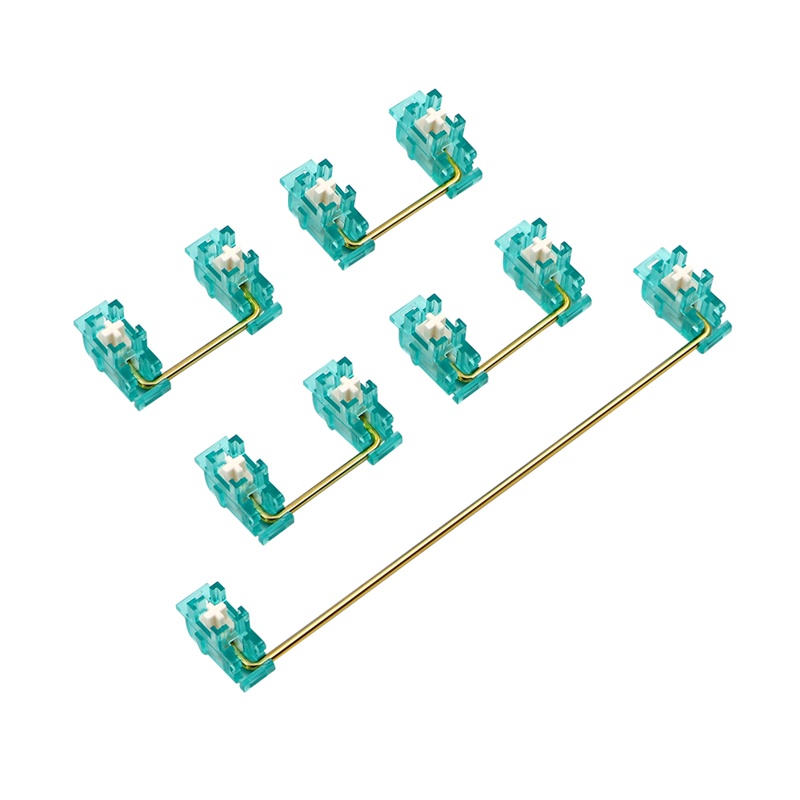 3C โปร่งใส Blue Gold Plated แผ่นติดตั้ง Stabilizer สําหรับ Custom ...