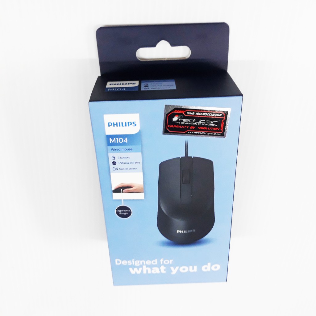 เม้าส์philips เม้าส์ฟิลิปส์ M104 Wire Mouse | Shopee Thailand
