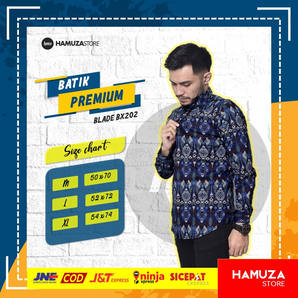 Hamuza Batik เสื้อเชิ้ตทางการพรีเมี่ยมสลิมฟิตสําหรับผู้ชาย Bx202 ...