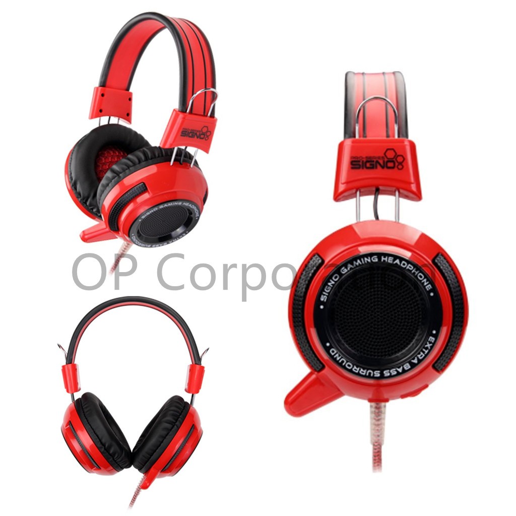 SIGNO Gaming Headphone รุ่น HP-803R (Red) | Shopee Thailand