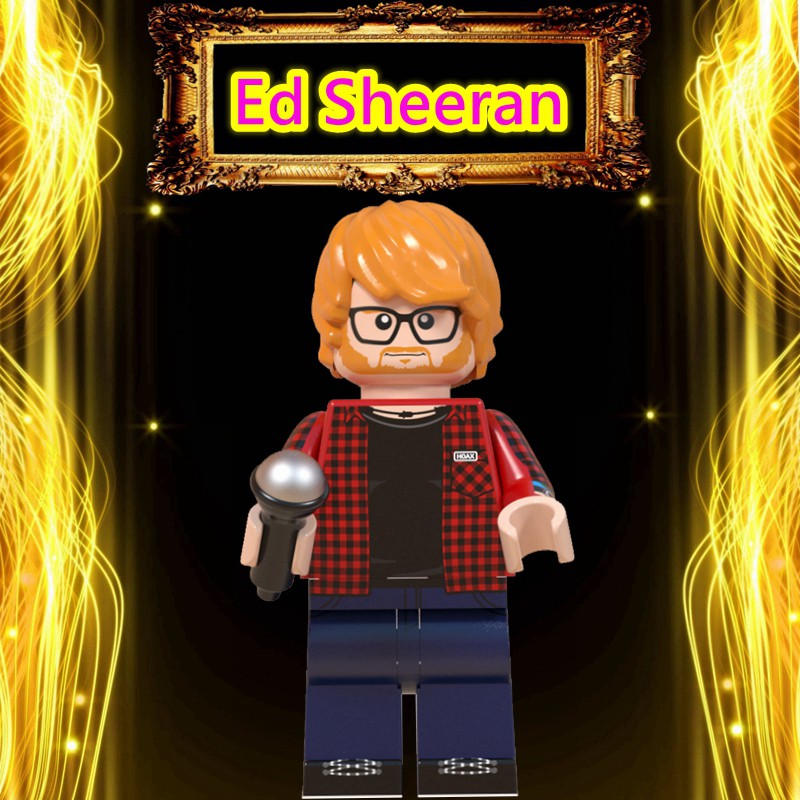 Ed Sheeran Singer Building Blocks ของเล ่ นสําหรับเด ็ ก Minifigures ...