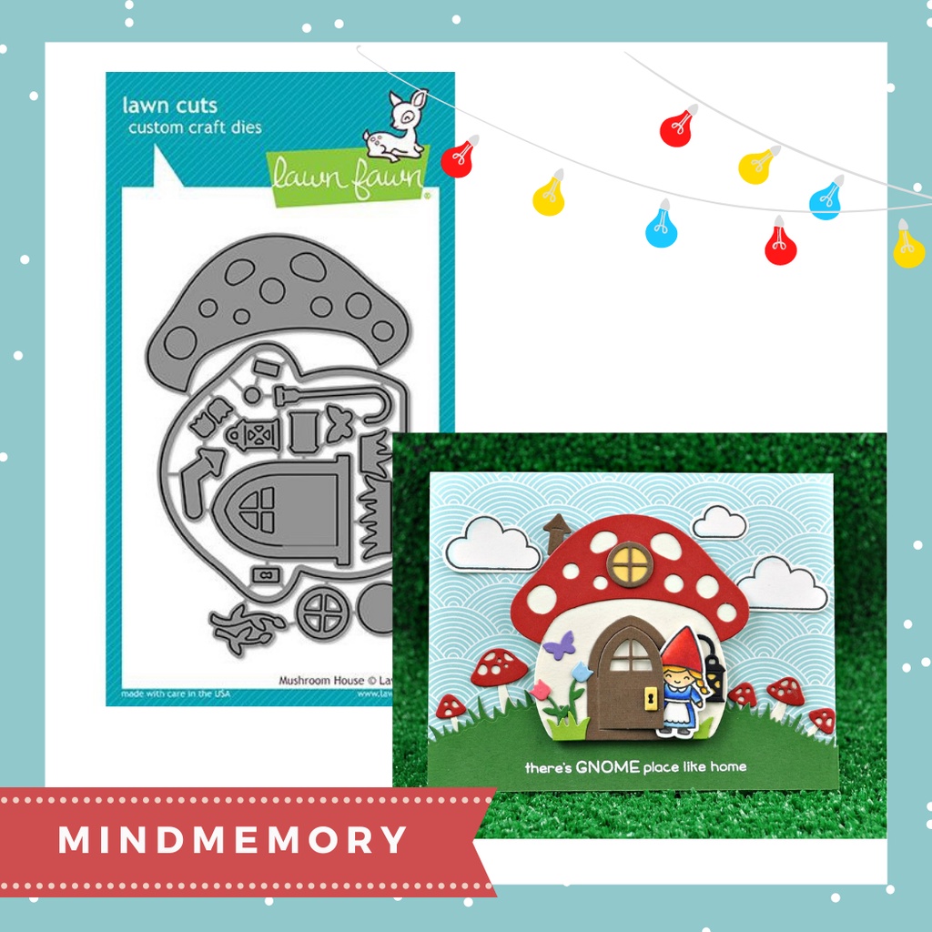 Mushroom House Craft Die แม่แบบ/แม่พิมพ์ ตัดกระดาษ ใช้กับเครื่องตัด ...