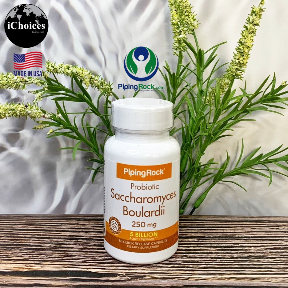 [PipingRock] Probiotic Saccharomyces Boulardii 250 mg 5 Billion CFU 60 ...