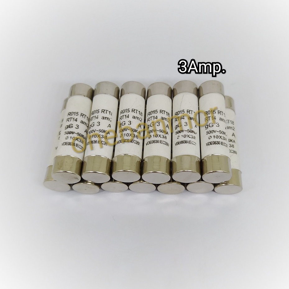 ฟิวส์เซรามิค R015 RT18 RT14 1Amp. 2Amp. 3Amp. 4Amp. 5Amp. 6Amp. 8Amp ...