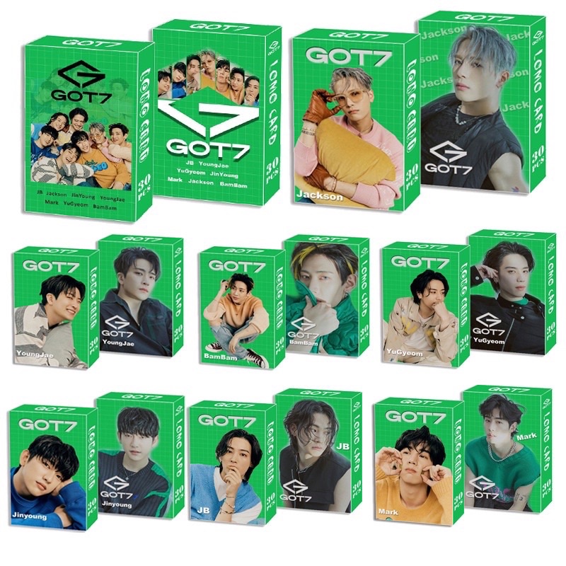 พร้อมส่ง Lomo Card GOT7 บั้มใหม่ พิมพ์ด้านเดียว 30 ใบ | Shopee Thailand