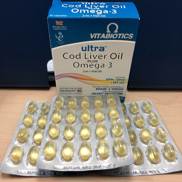 Ultra Cod Liver Oil วิตามินจากอังกฤษ | Shopee Thailand