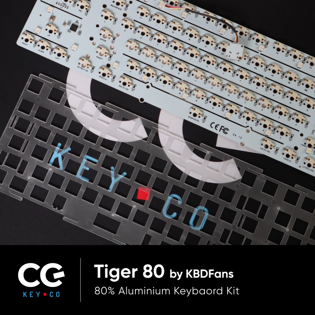 KBDFans Tiger 80 Mechanical Keyboard Kit Aluminium keyboard | Shopee ...