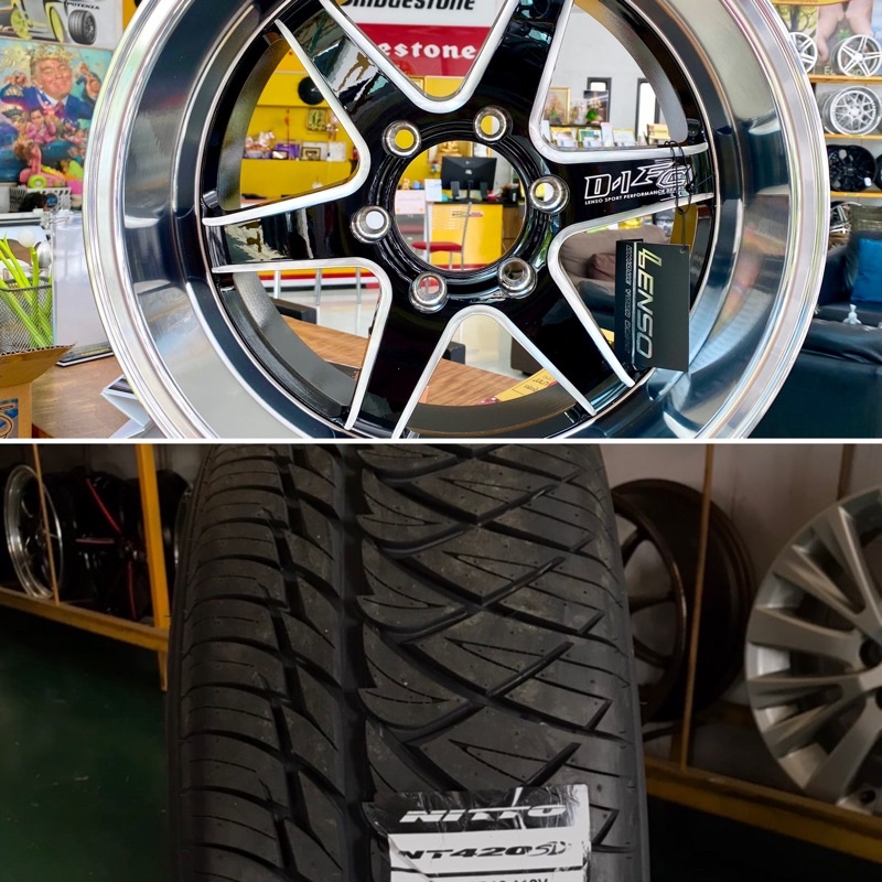 แม็กขอบ 18 Lenso D1FC ประกอบยาง Nitto (4ล้อ) | Shopee Thailand