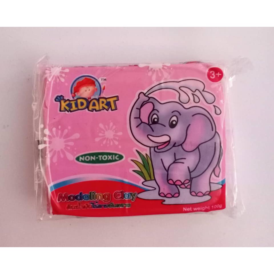 ดินน้ำมันไร้สาร 100g (12ชิ้น เลือกสีได้) Kidart ดินน้ำมัน 100 กรัม ...