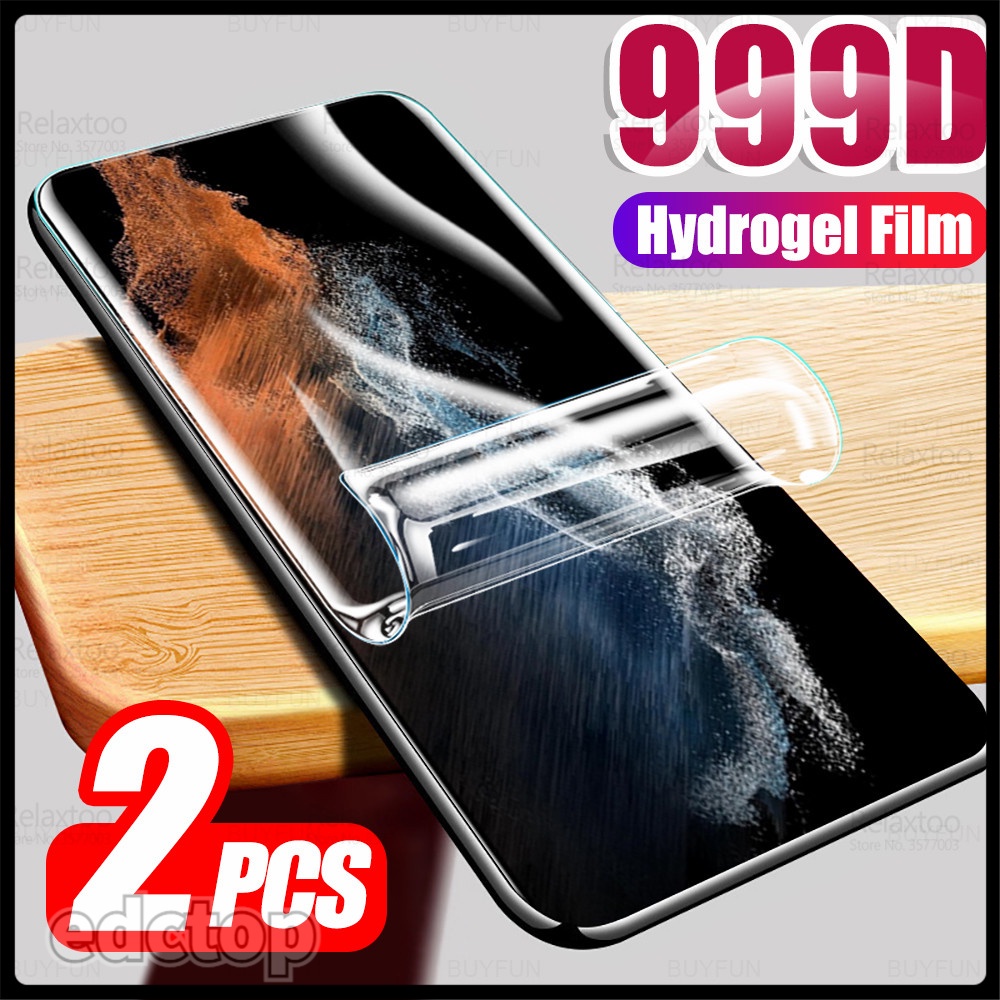 2pcs Full Glue Screen Protector For Samsung Galaxy S22 Ultra Hydrogel ...