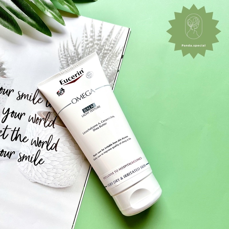 Eucerin Omega Balm Light Texture 200ml. บาล์มบำรุงผิวกาย สำหรับผู้มี ...